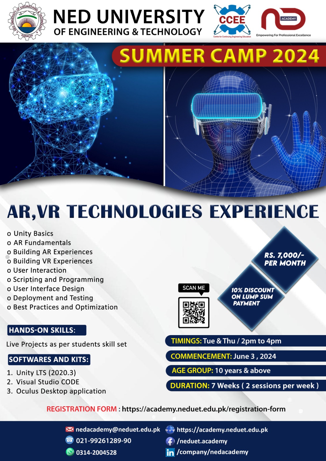 AR, VR Technologies Experience | NED Academy - CCEE | CMPP | PTMC AR, VR Technologies Experience | NED Academy - CCEE | CMPP | PTMC